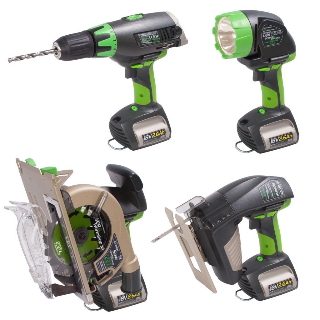 Sada aku nářadí POWER8 WORKSHOP WS3 18V | CEL-TEC